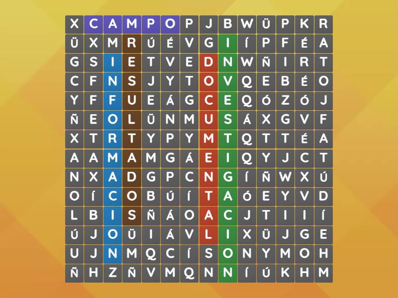 Investigacion - Sopa de letras