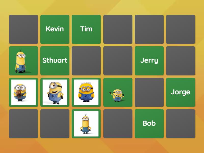 Jogo da memória dos minions - Matching pairs