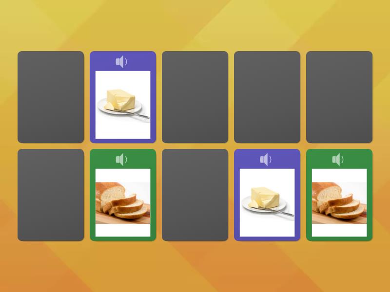 Food (pairs) - Matching pairs