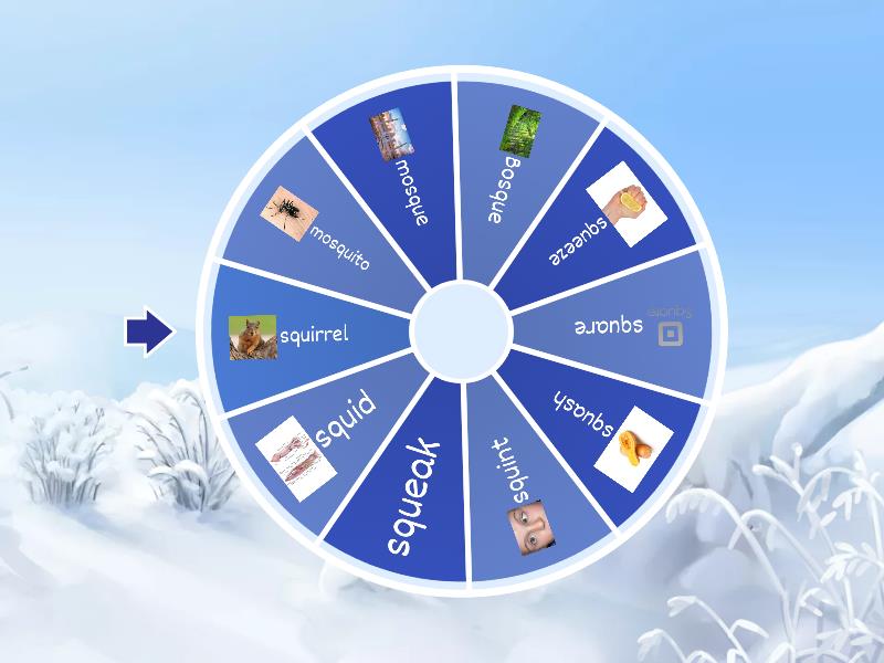 Vocabulary activity 3 - Spin the wheel