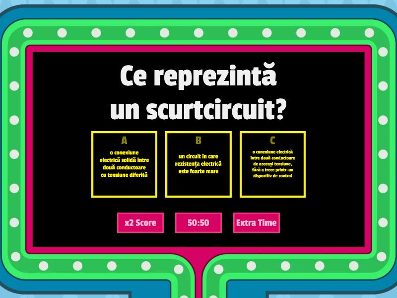 Scurtcircuitul și securizarea circuitelor electrice! - Gameshow quiz