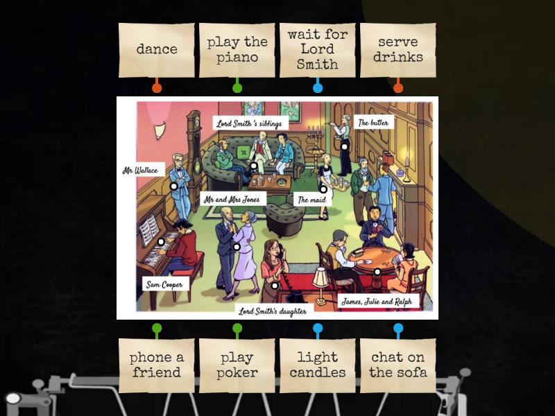 What were they doing when Lord Smith was killed? - Labelled diagram