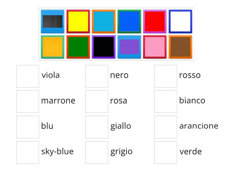 i colori - Match up