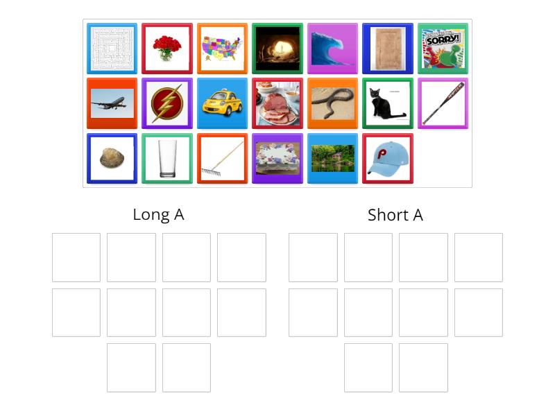 Long a/ Short a sort - Group sort