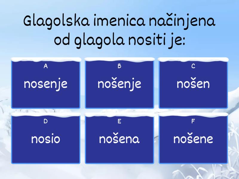 Glagolski pridjev trpni, glagolski pridjev radni, prezent, futur ...