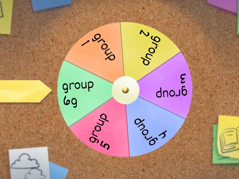 Group number - Spin the wheel
