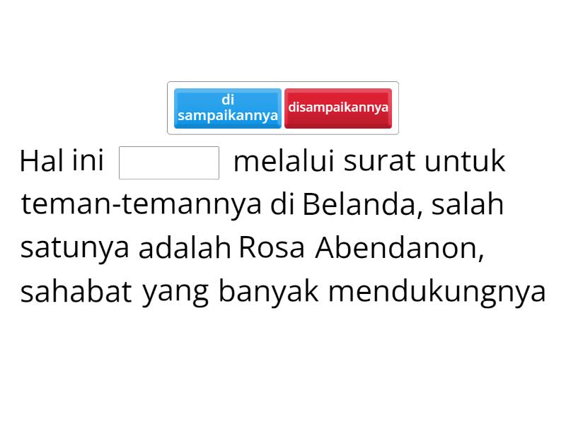 Bahasa Indonesia - Complete the sentence
