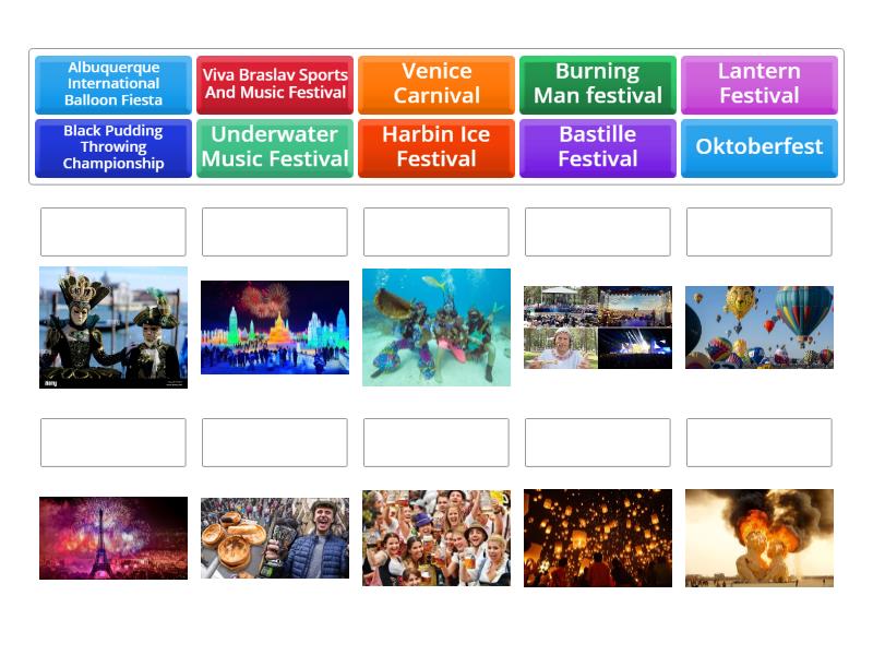 Festivals - Match up