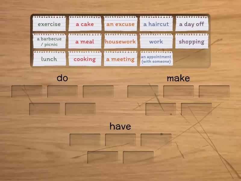 Roadmap a2+ 6b do/make/have - Group sort