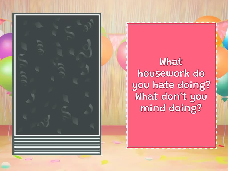 Housework - Speaking cards