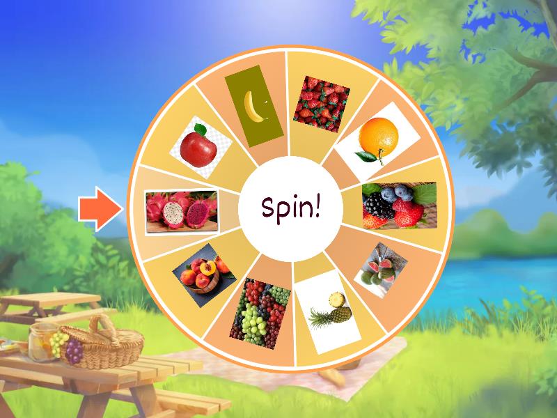 Fruits - Spin the wheel
