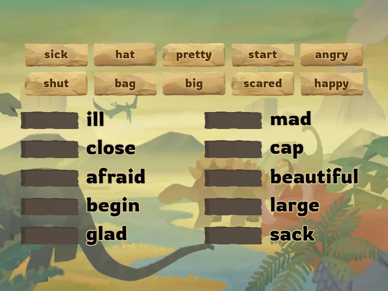 Synonym Practice Quiz - Match up