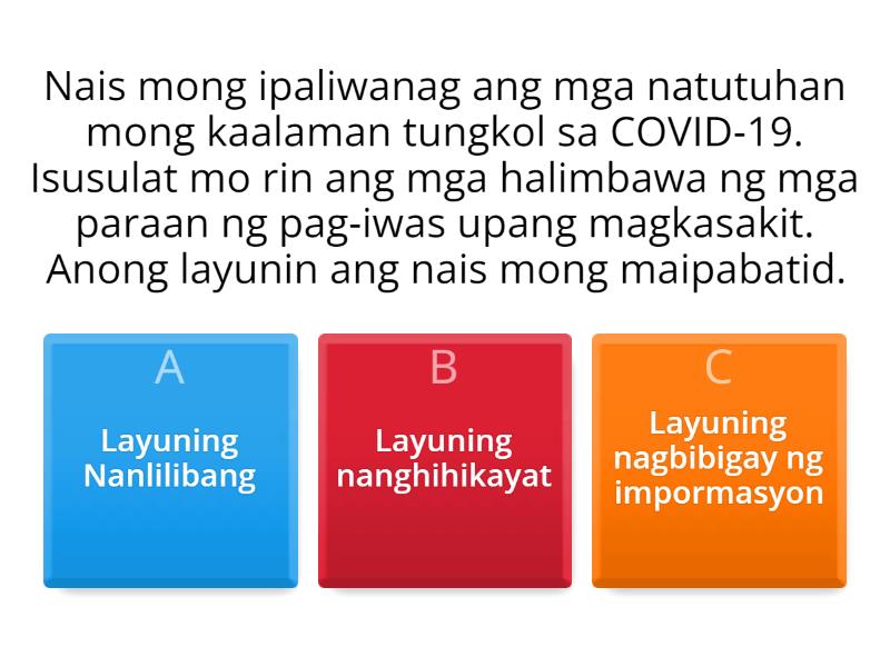 Pagkilala sa Layunin ng May-akda sa kanyang Pagsulat ng Seleksyon ...
