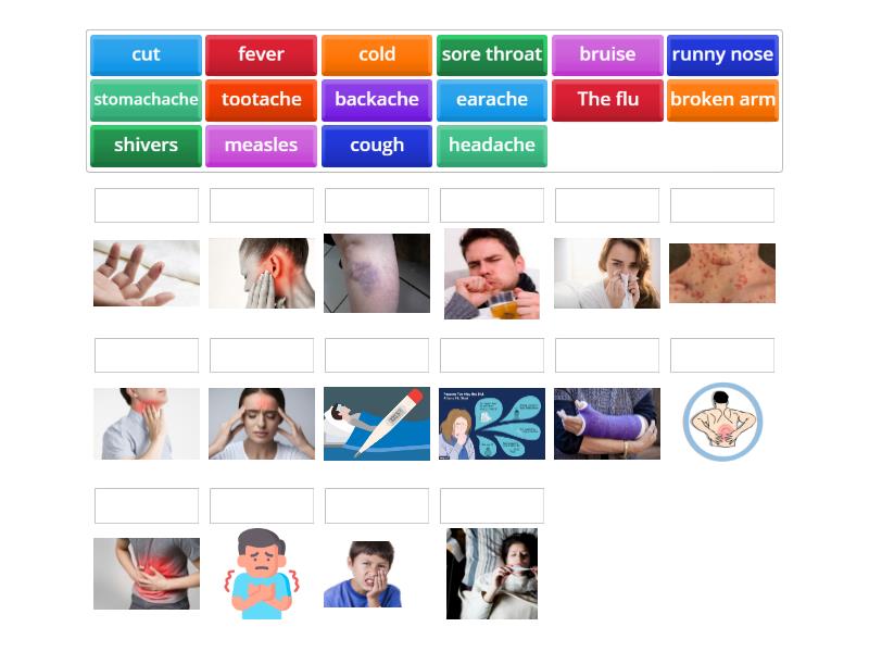 diseases / illnesses 2 - Match up