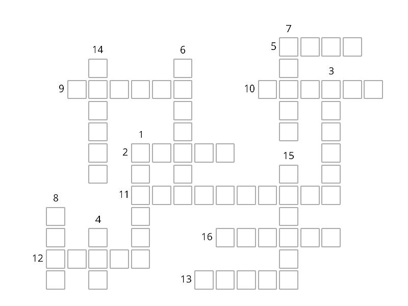 PAST PARTICIPLE - REGULAR AND IRREGULAR VERBS - Crossword