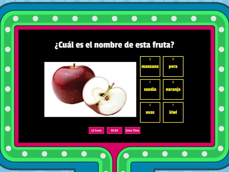 Las Frutas Quiz - Gameshow quiz