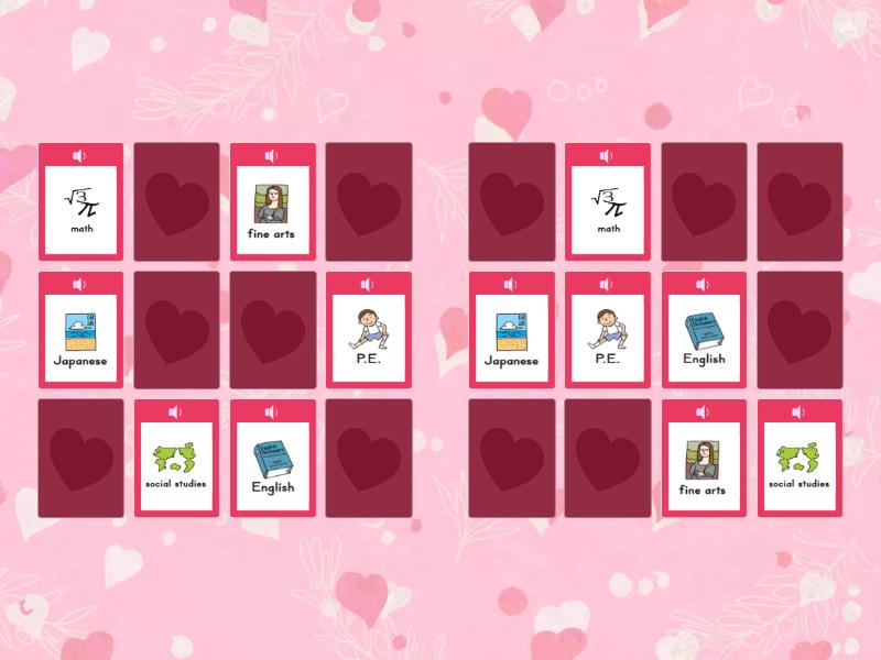 study pair - Matching pairs