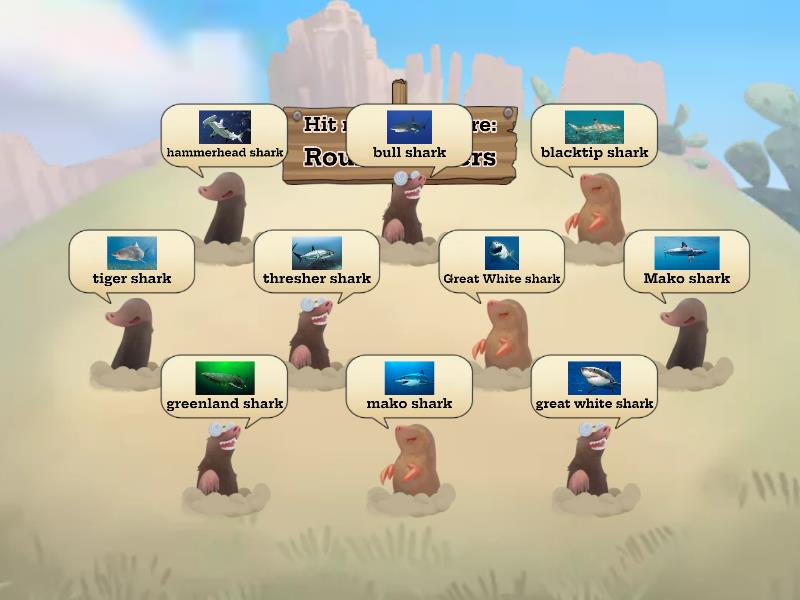 Ultimate Shark Rumble ROUND 2 Winners - Whack-a-mole