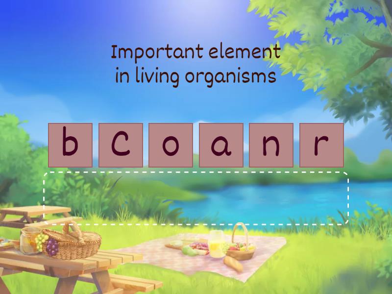 symbols of elements - Anagram
