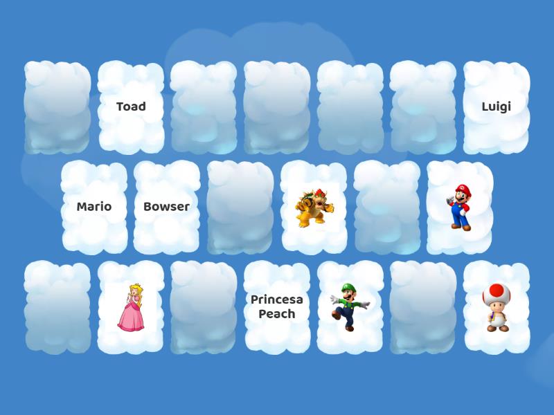 Personajes Mario Bross - Matching pairs