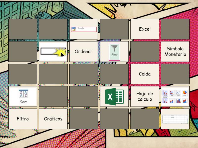 Excel Memoria - Matching pairs