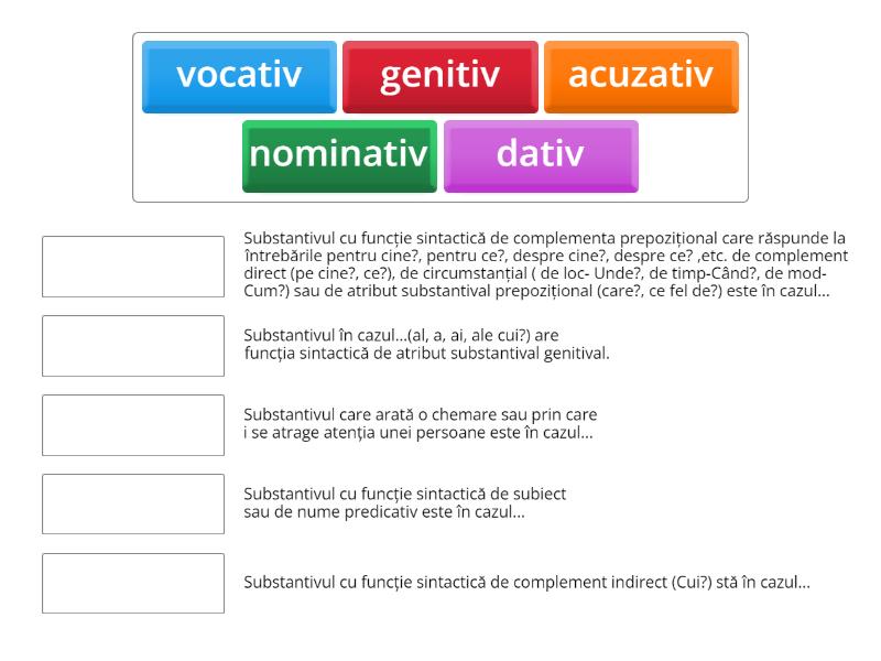 Cazurile substantivului - Une las parejas