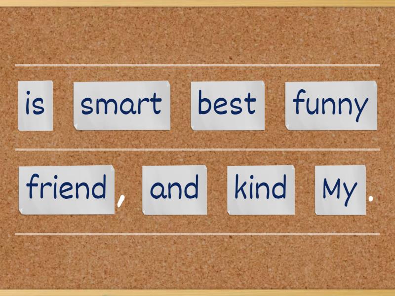 ОГЭ Speaking My Friend - Unjumble