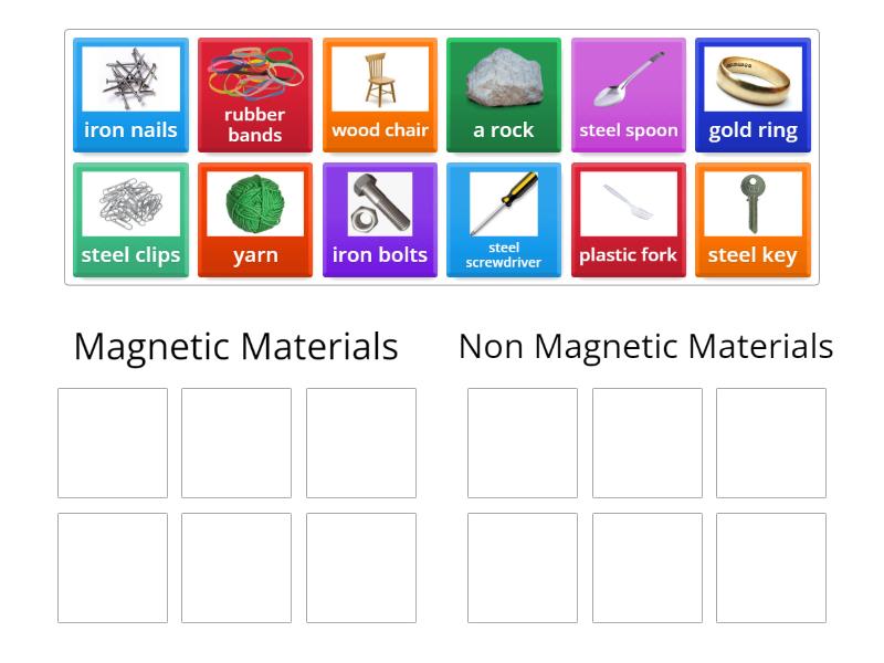 Magnetic and Non Magnetic Materials - Group sort