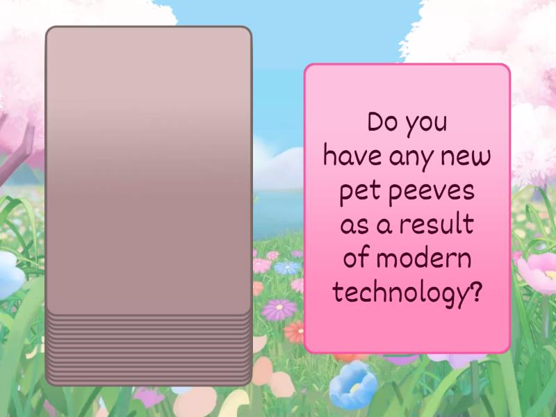 Pet peeves - Speaking cards