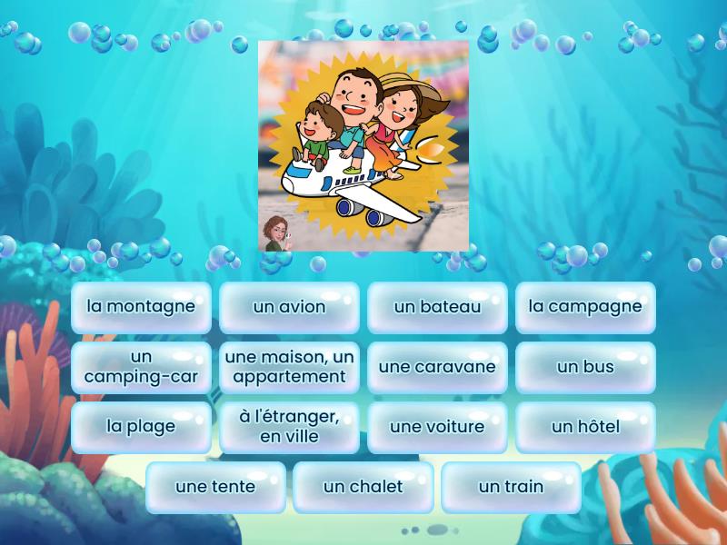 01 Vocabulaire/ Les vacances, le voyage - Find the match