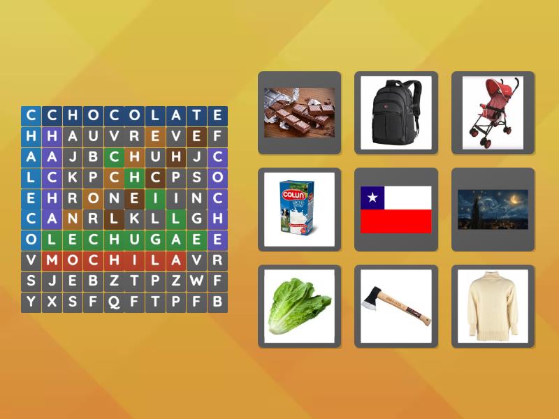 SOPA DE LETRAS CH - Wordsearch
