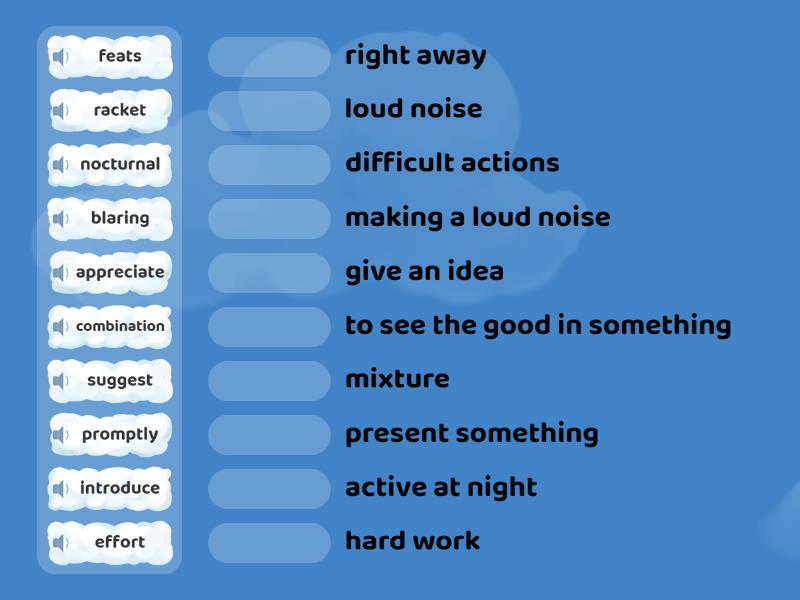 Journeys Lesson 21 Vocabulary Match - Match up