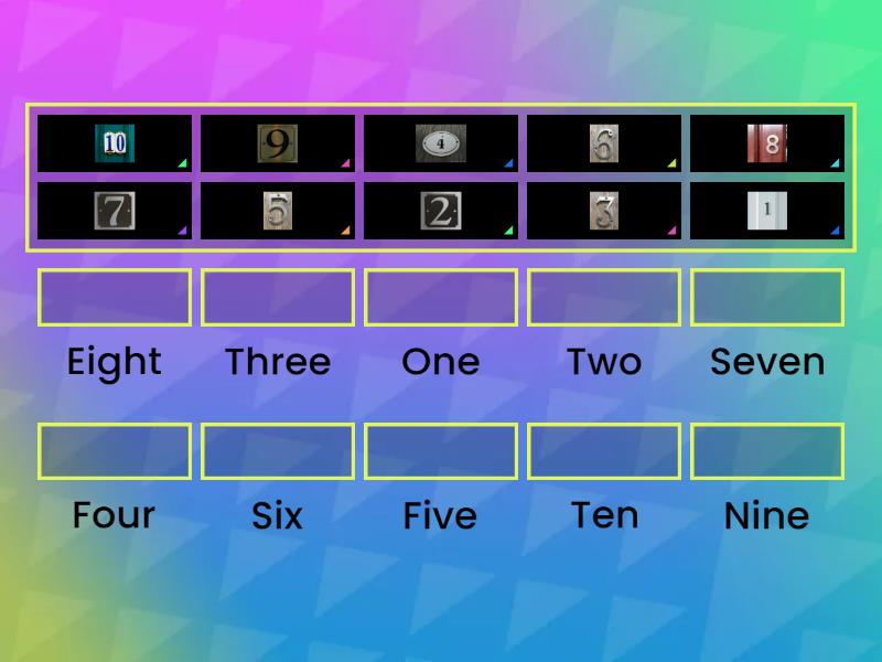 Matching Numbers (1-10) - Match up
