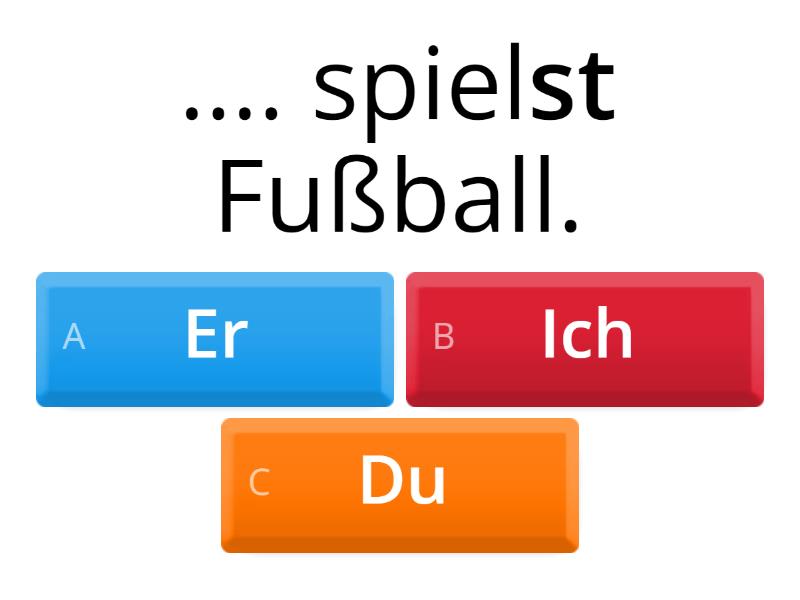 ich, du, er oder sie? - Quiz