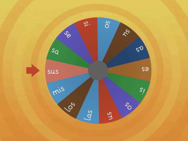 Ruleta consonante S - Random wheel