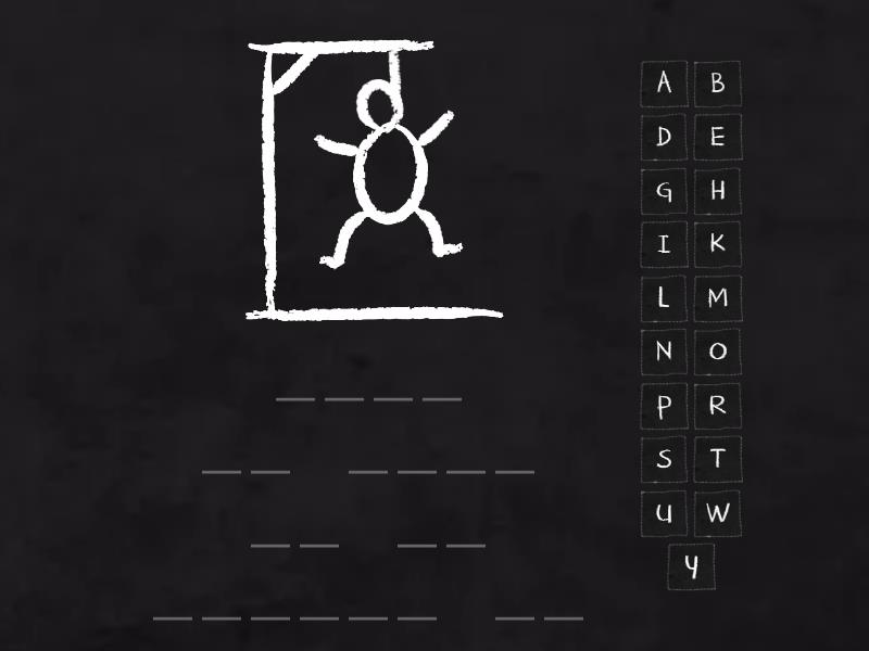 Form 11 Unit 7 Lesson 3 - Hangman