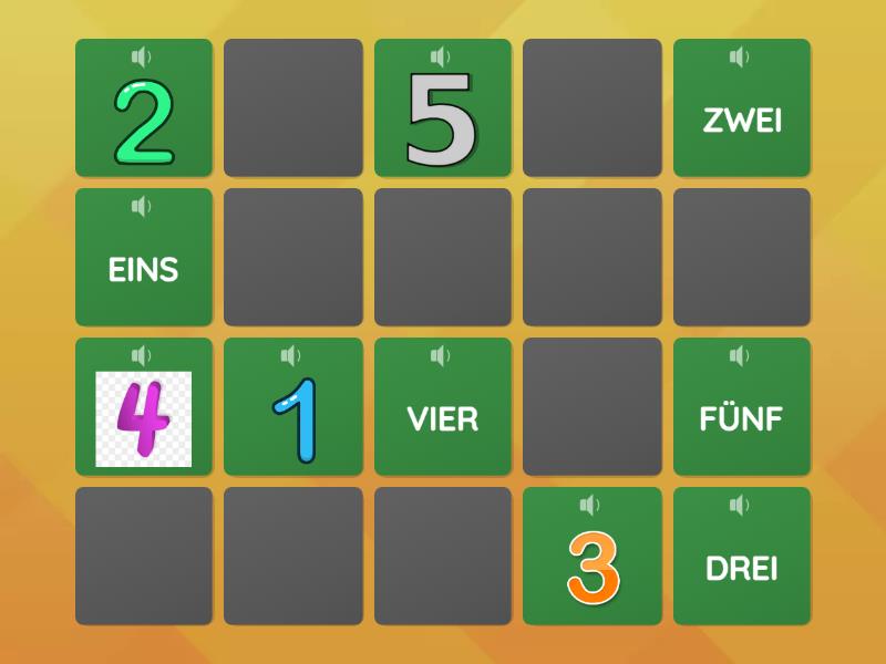 ZAHLEN - Matching pairs
