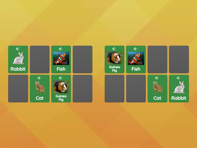 MEMORY PETS - Matching pairs