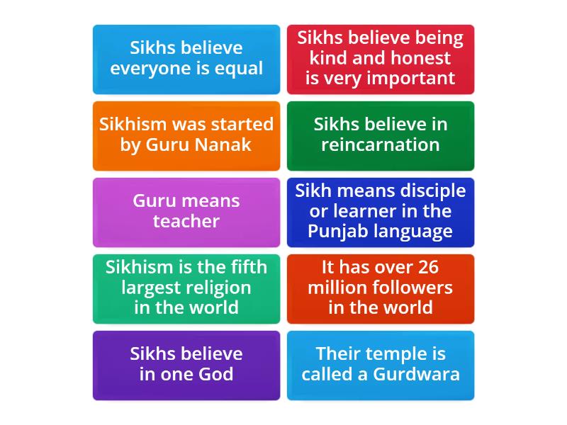 10 facts about Sikhism - Flip tiles