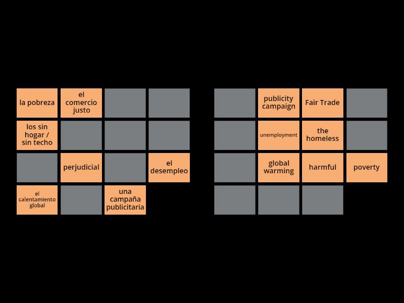 Module 8 Spanish - Matching pairs
