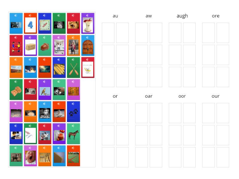 /or/ sound alternatives - Group sort