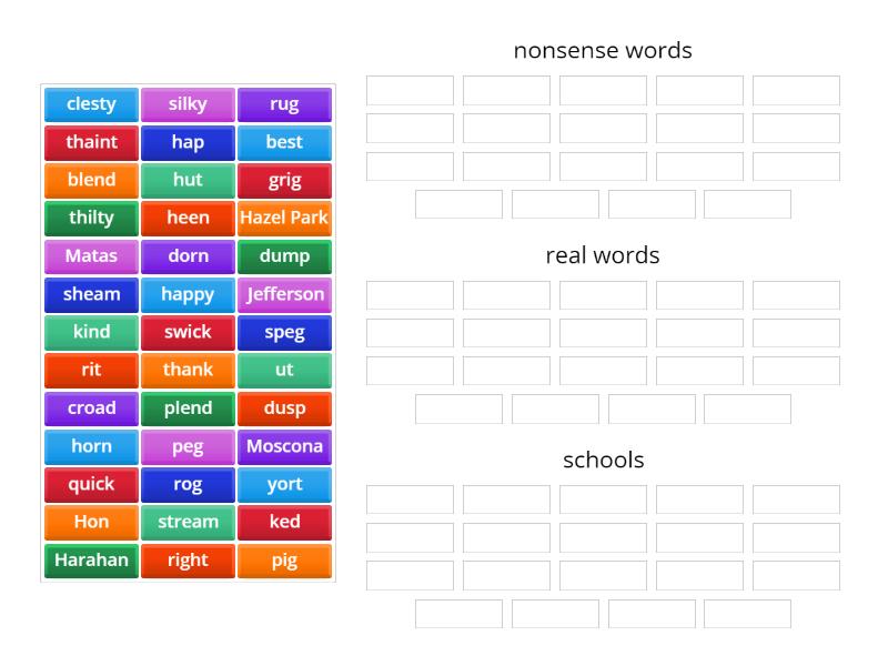 nonsense or real? - Group sort