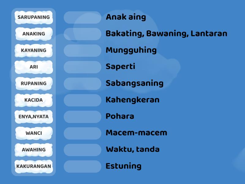 BASA SUNDA - Match up
