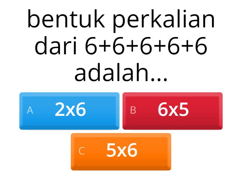 Perkalian 6 - Quiz