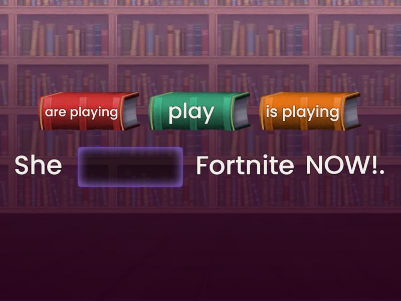 Present Be + Ing - Complete the sentence