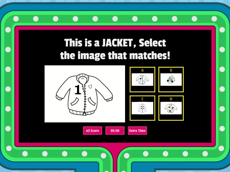 Matching clothes game! - Gameshow quiz