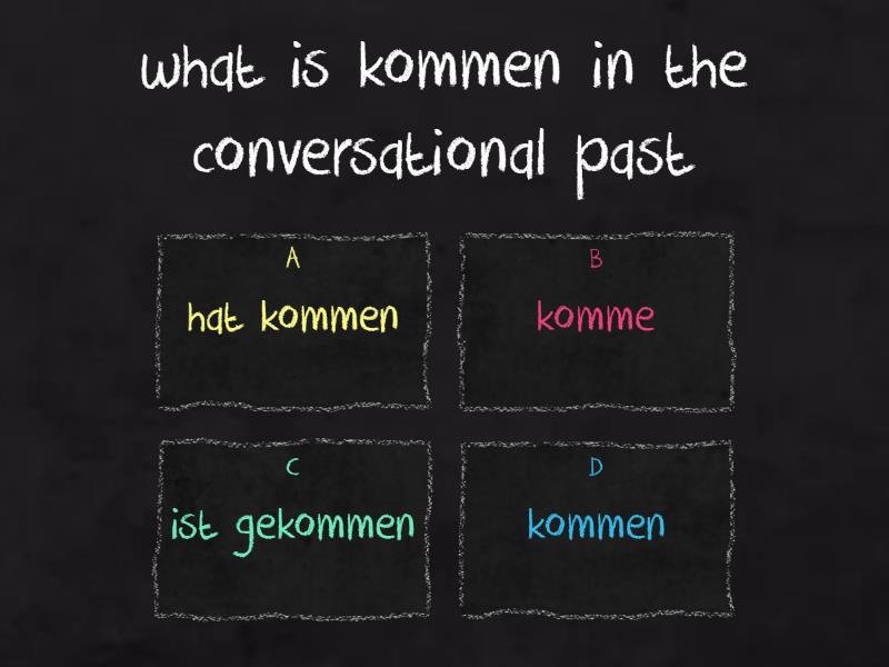Conversational past review - Quiz