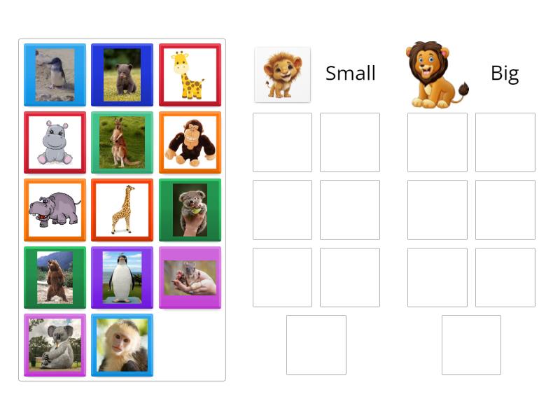 big or small - Group sort