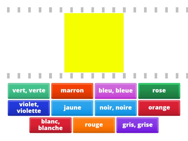 C3-2: Les couleurs - Find the match