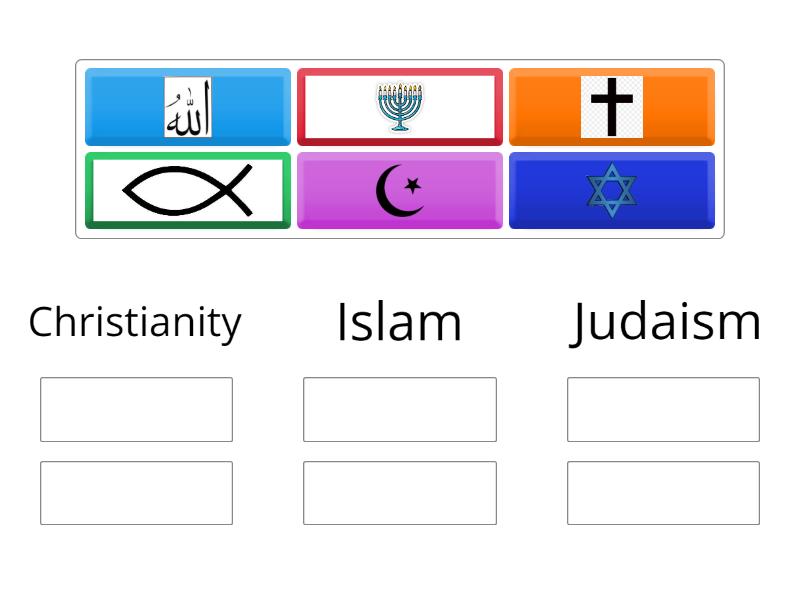Religious Symbols - Group sort